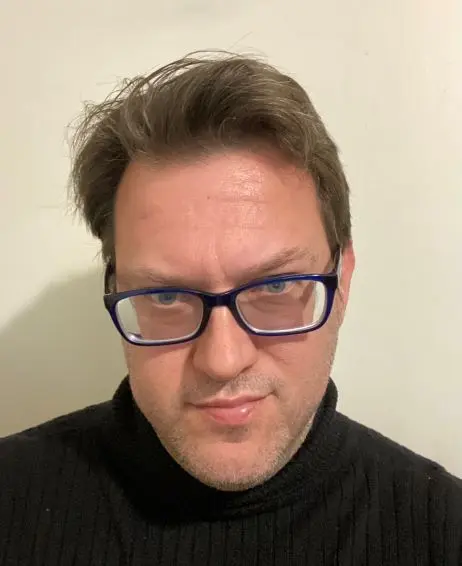 Mark Russell, comic book author. Book book author.